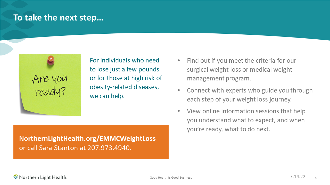 Resources to support weight loss and management | Northern Light Wellness